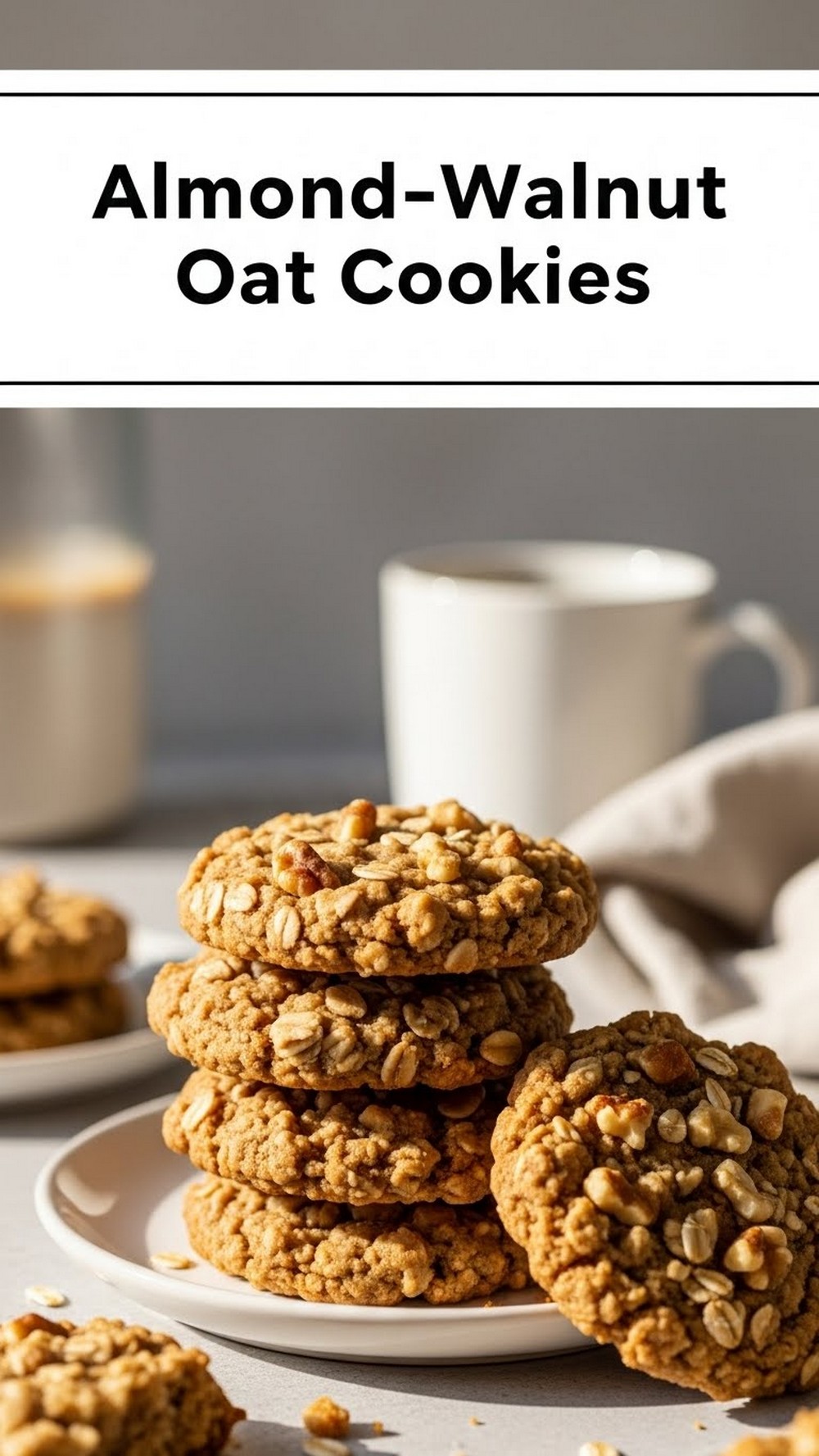 Almond–Walnut Oat Cookies Recipes - Zesty Bowl