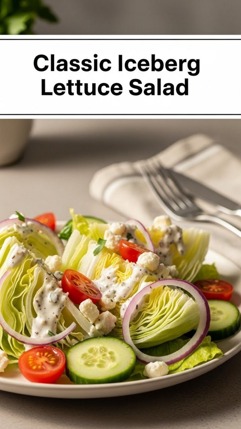 Classic Iceberg Lettuce Salad Recipe - Zesty Bowl