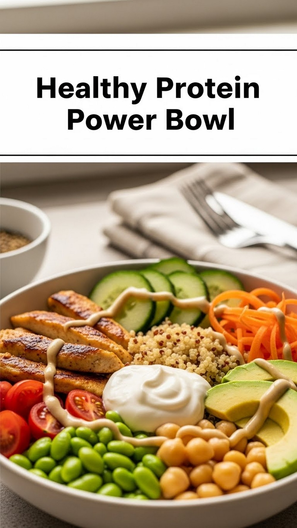 Healthy Protein Power Bowl Recipe - Zesty Bowl