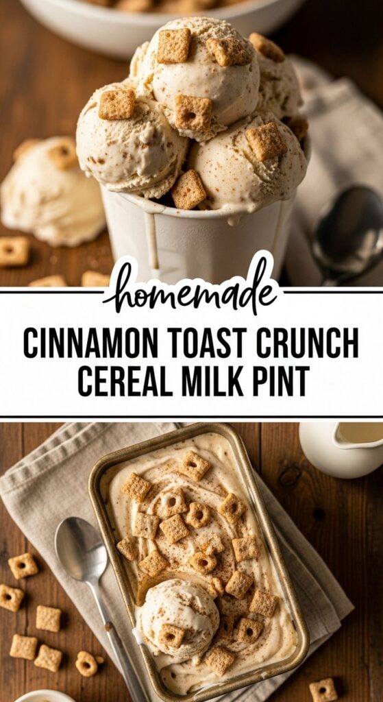 Cinnamon Toast Crunch & Cereal Milk Pint Recipe - Zesty Bowl