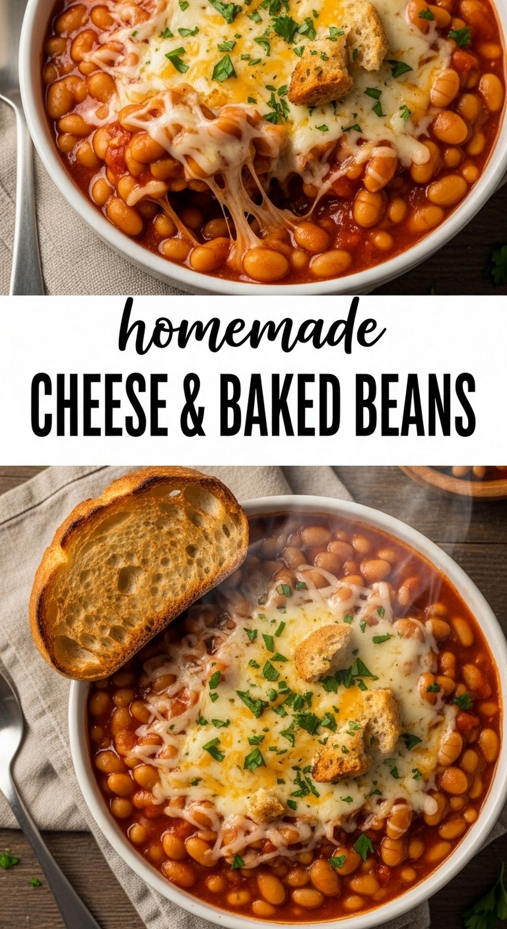 Cheese & baked beans Recipe - Zesty Bowl